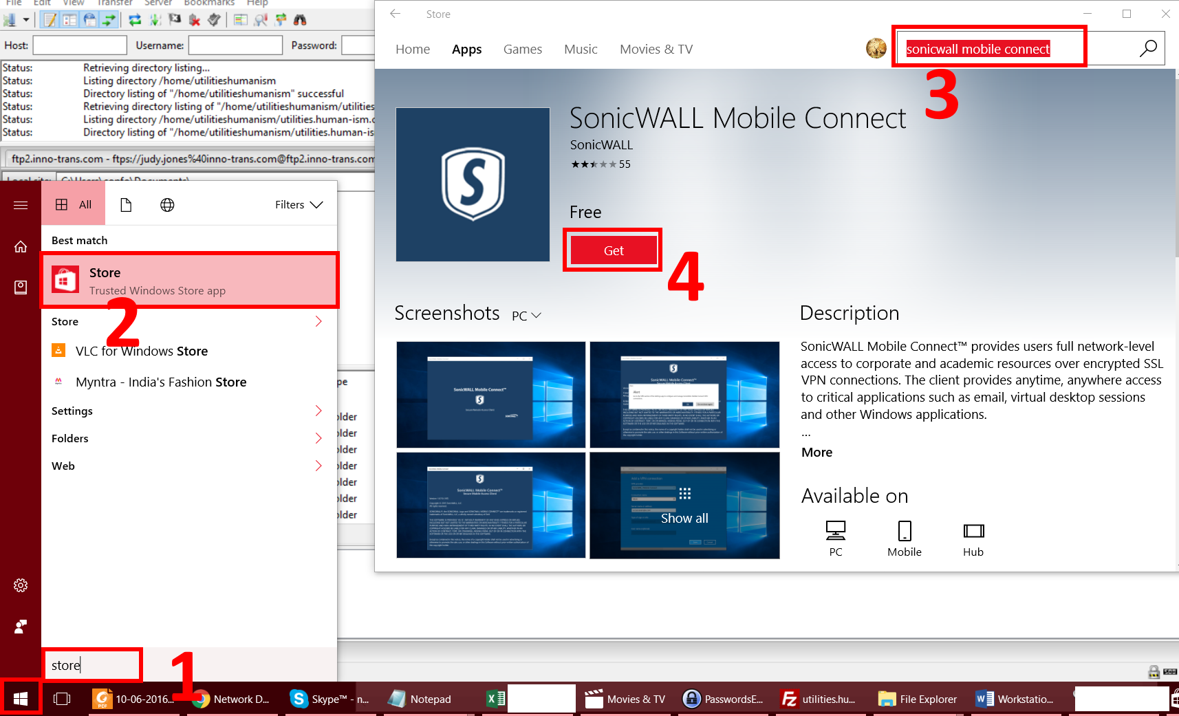How to connect to the Sensaria Scotts Valley SonicWALL VPN with DUO ...